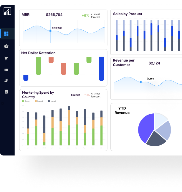 Automated SaaS metrics with data from Xero, QuickBooks & more