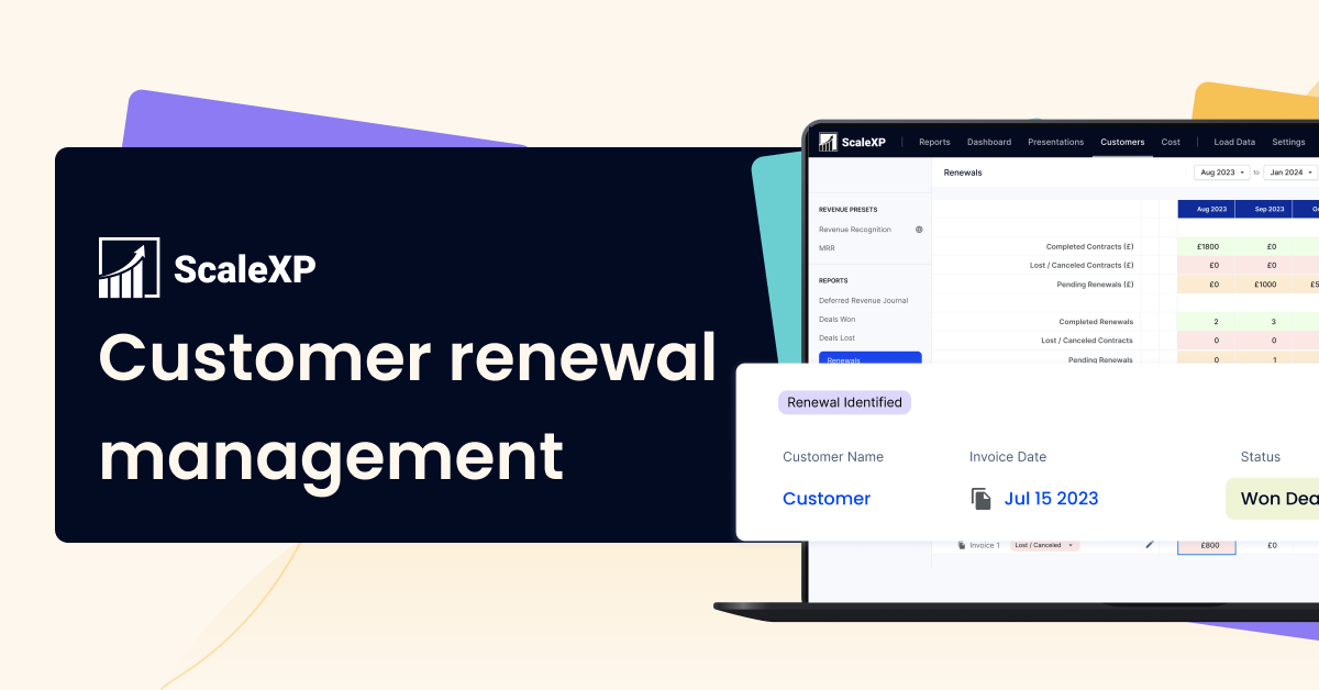 Customer renewal management | ScaleXP